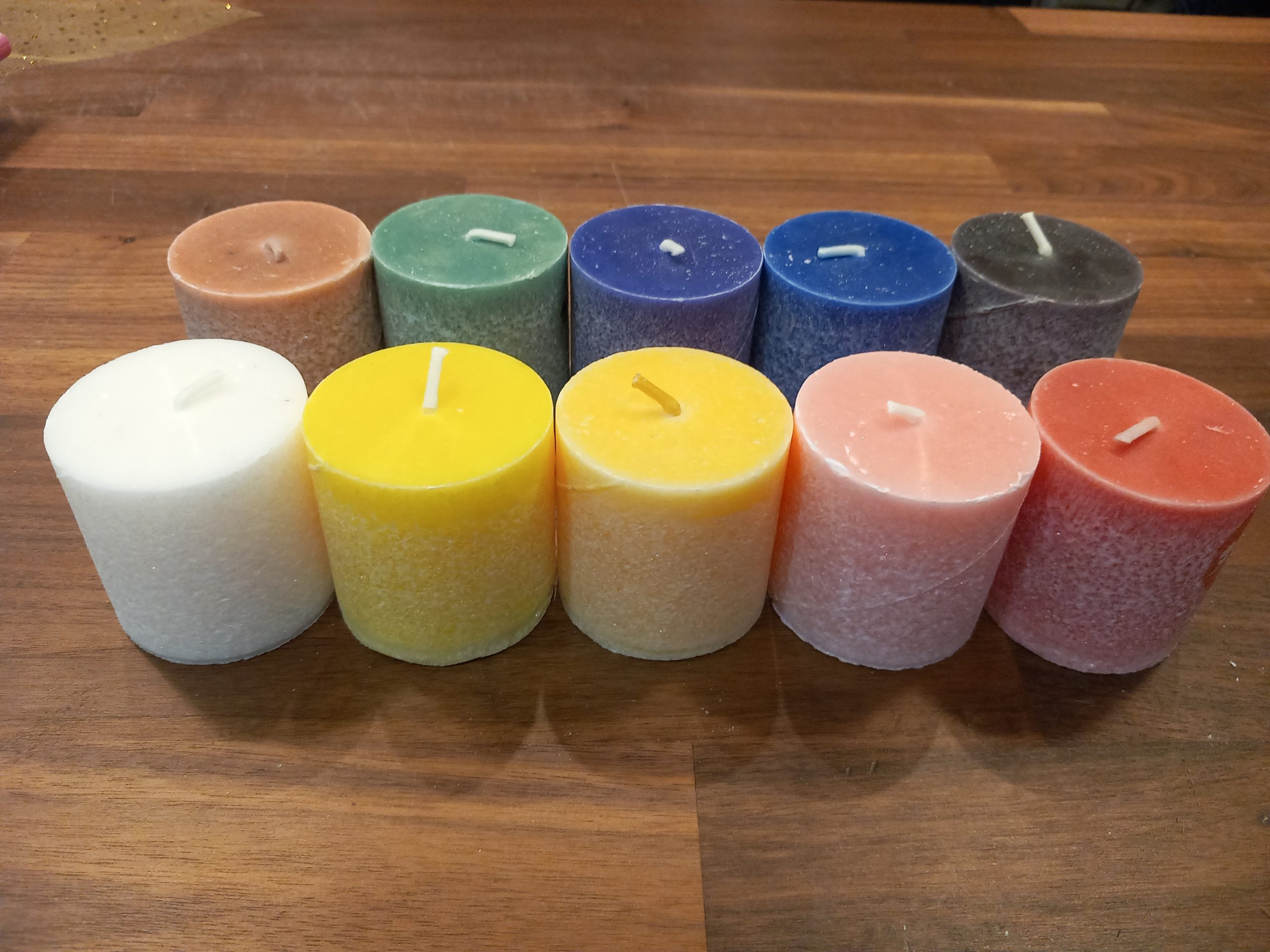 velas ritualizadas redonda 5cm - Sexto Sentido Rubí